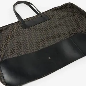 Fendi Duffle Superlight And Foldable Ff Zucca Fabric Duffle Bag